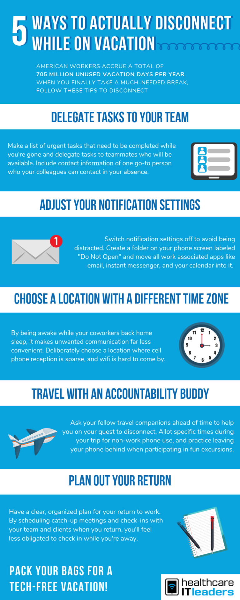5 Ways To Actually Disconnect While On Vacation (Infographic ...